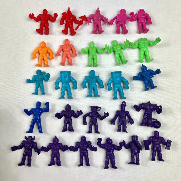 Toys | Vintage Muscle Men Set Of 26 Colors Muscle Wrestler Pvc 8s Toys ...